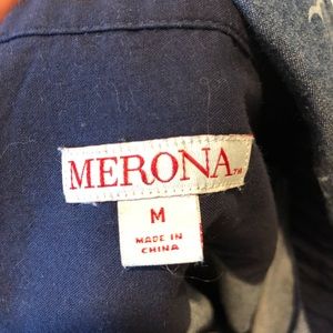 Merona | Tops | Merona Denim Nautical Button Down Shirt | Poshmark